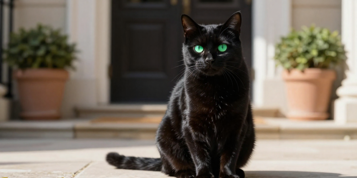 O que significa quando um gatinho preto entra na sua casa do nada ...