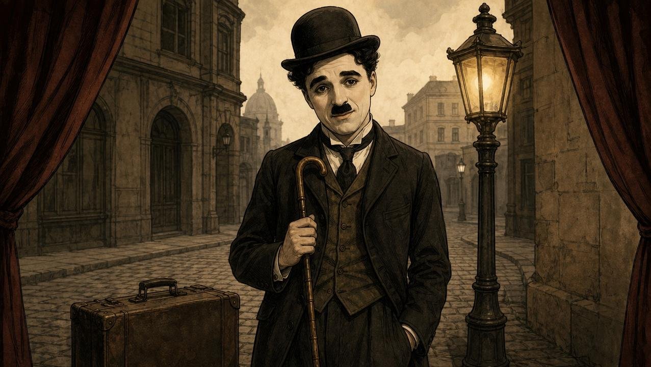 Frase do dia de Charles Chaplin: 'Sorria, embora seu coração esteja ...