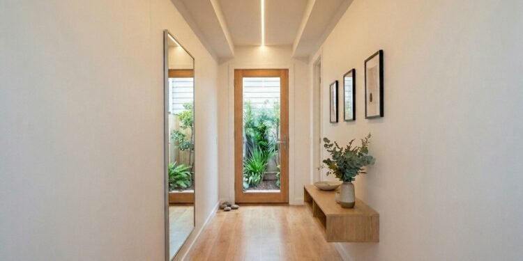 O truque usado por arquitetos para transformar corredor estreito em ...