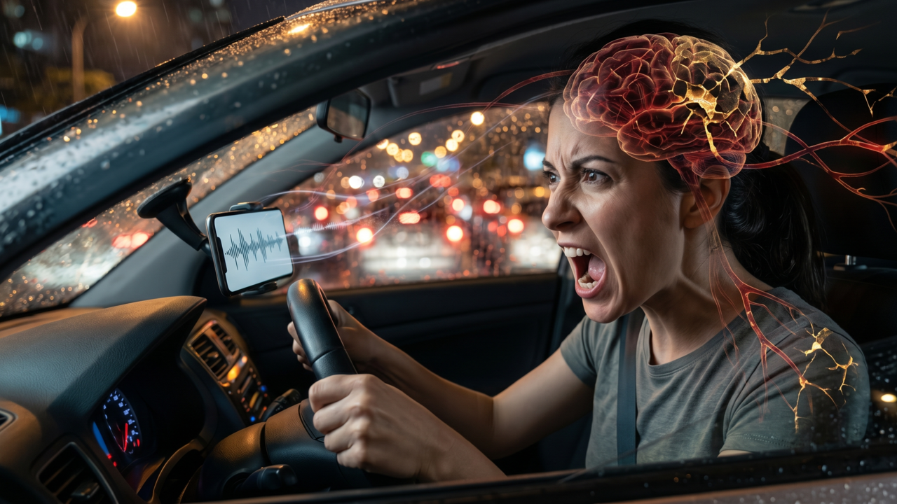 A neurociência diz que a pessoa que explode sozinha no carro ao ouvir ...