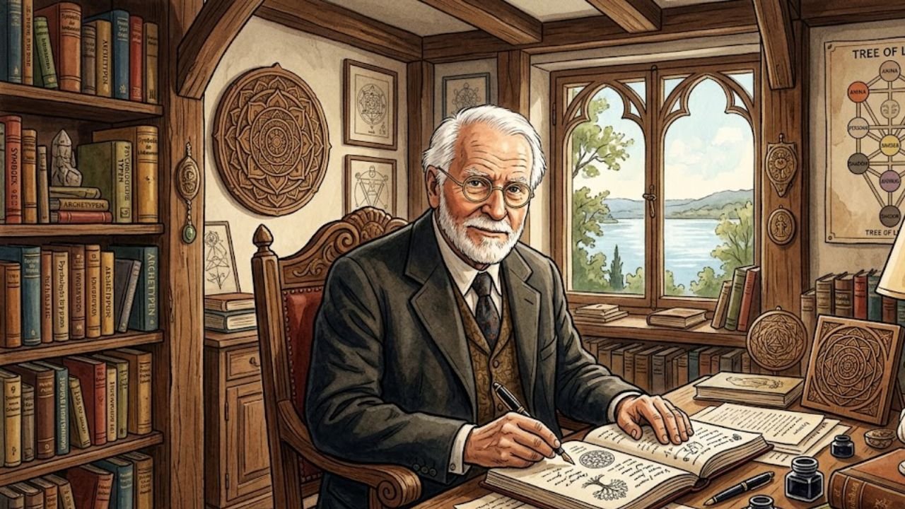 Citação do dia do psiquiatra Carl Jung: A solidão não vem da ausência ...