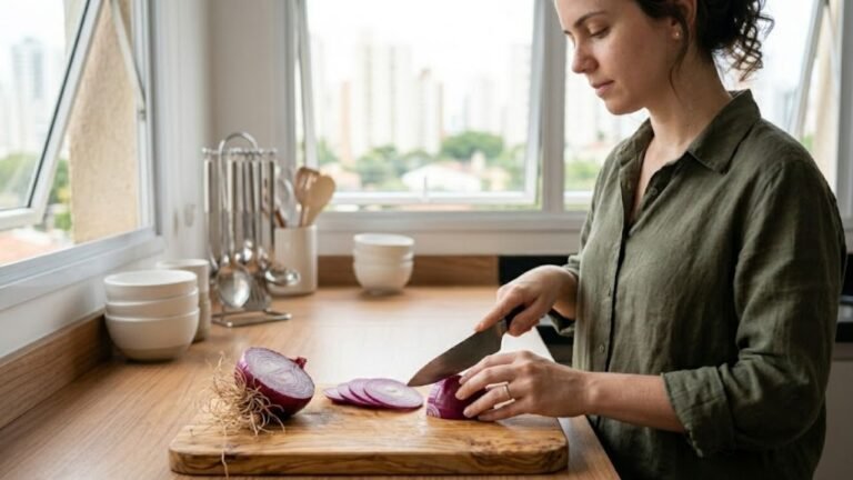 Como cortar cebola sem chorar usando técnicas eficazes de cozinha ...